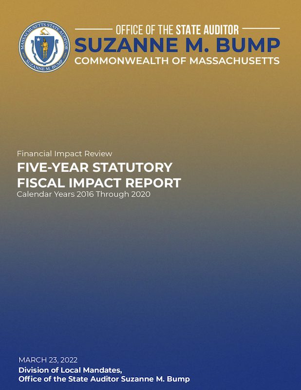 Auditor’s report finds 29 laws with financial impact on municipalities ...