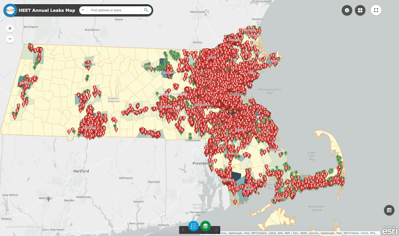 Online maps illustrate progress of gas leak repair program ...