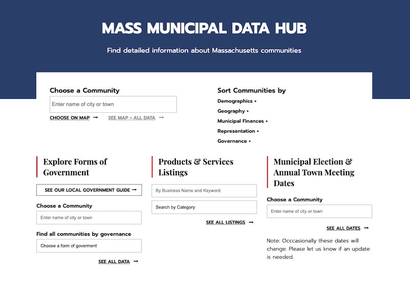 MMA launches Mass Municipal Data Hub - Massachusetts Municipal Association (MMA)