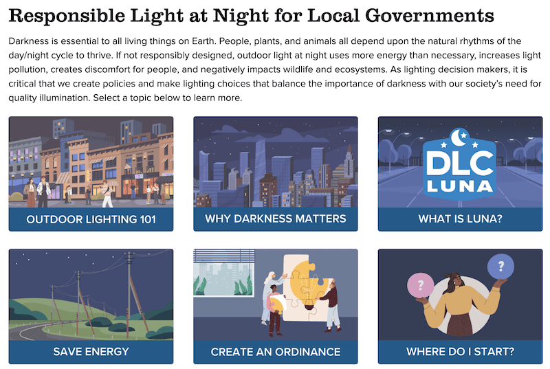 Online tool helps municipalities address light pollution ...
