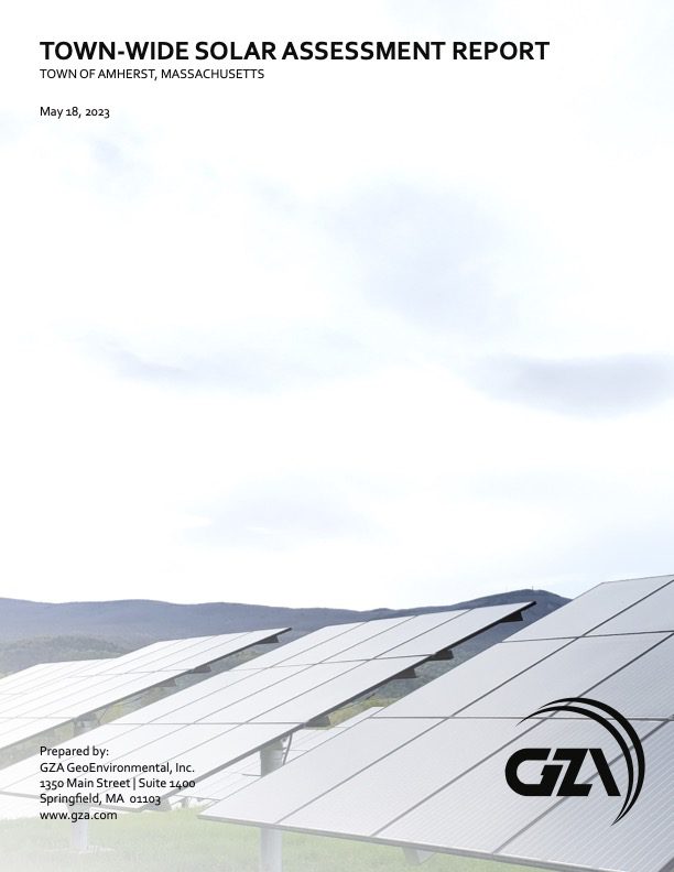 Amherst completes comprehensive solar assessment - Massachusetts ...